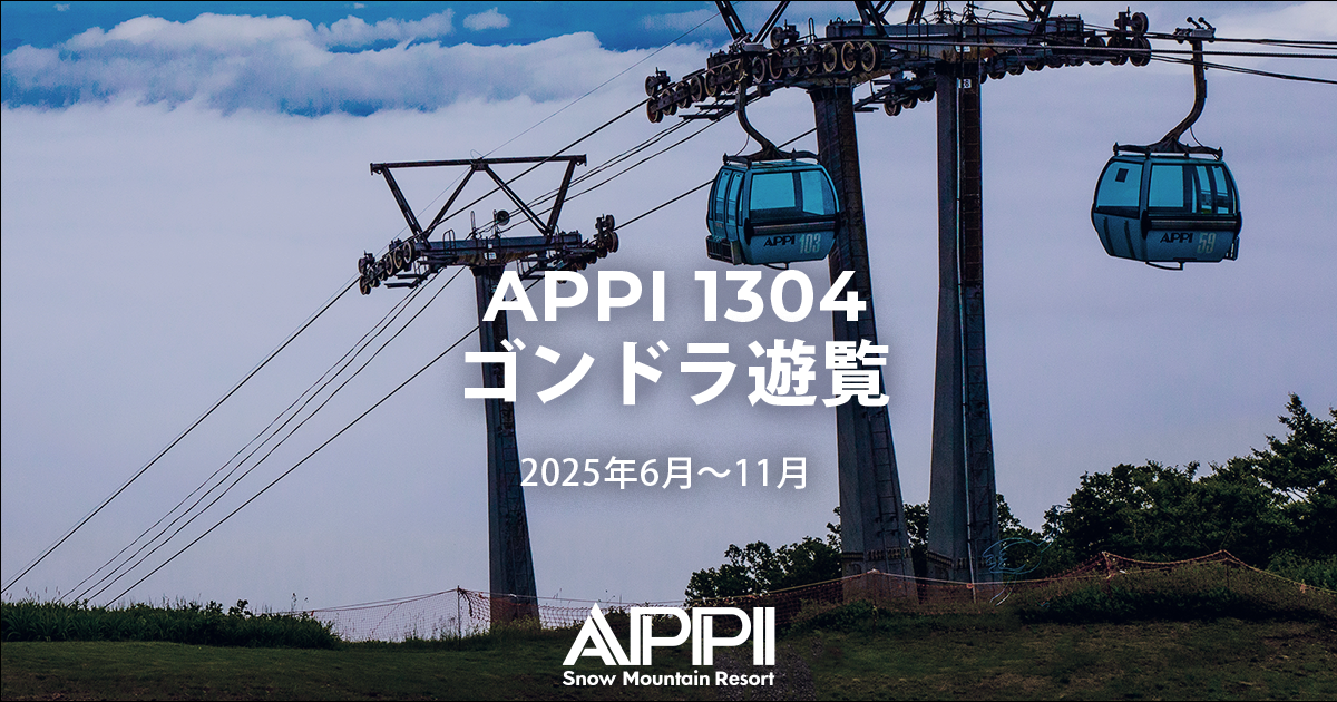 APPI 1304 ゴンドラ遊覧 - APPI Snow Mountain Resort 安比高原スキー場 公式サイト